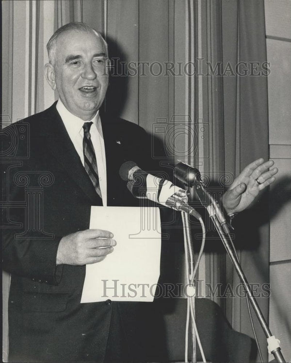 1971 Press Photo Daniel Haughton, Lockheed Chairman - Historic Images