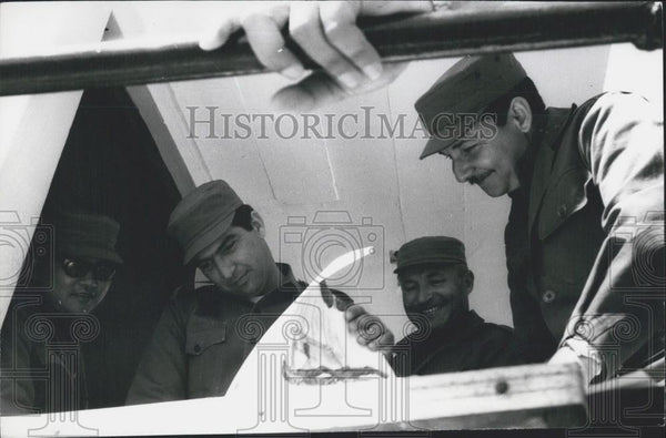 Press Photo Major Raul Castro Minister Cuban Armed Forces Anti-Aircraf ...