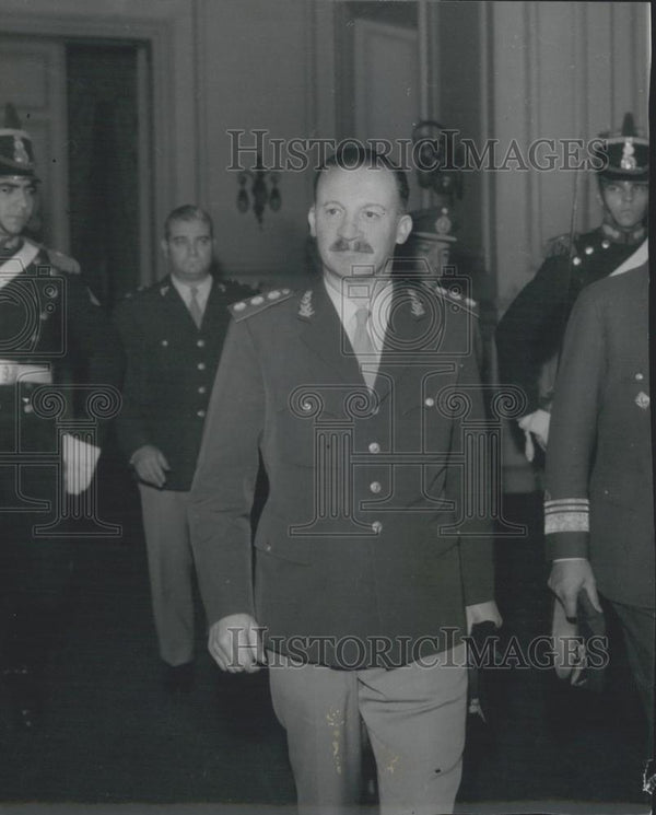 1968 Press Photo President of Argentina ,Gen. Carlos Ongania ...