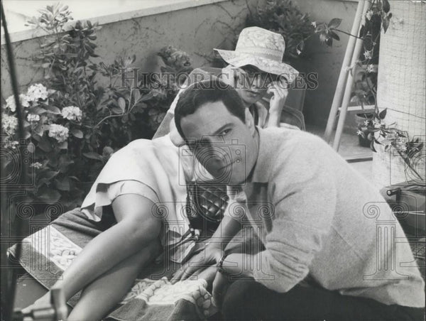 1964 Press Photo Jean Sorel &Nino Manfredi - Historic Images