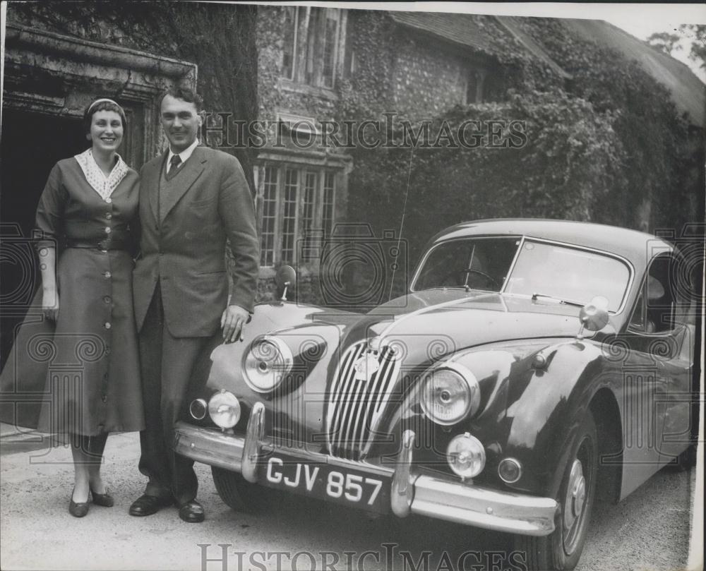 1959 Press Photo Captain Desmond Kilvington & Miss Alex Whittock ...