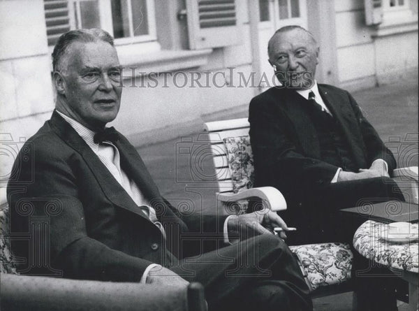 Herter makes short visit in Bonn 1959 Vintage Press Photo Print ...