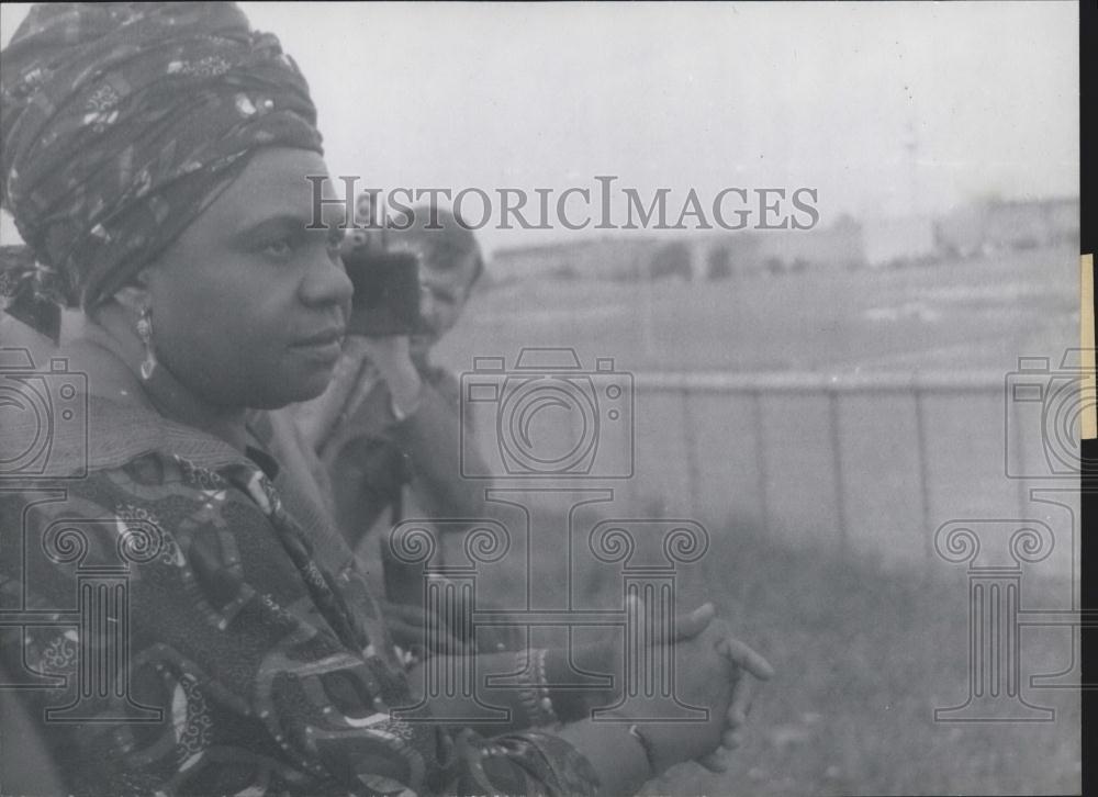 1970 Press Photo President of the UN, Angie Brooks-Randolph, comes to ...