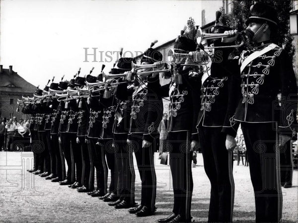1955 Press Photo Band of the "8th Kings Royal Irish Hussars" - Historic ...
