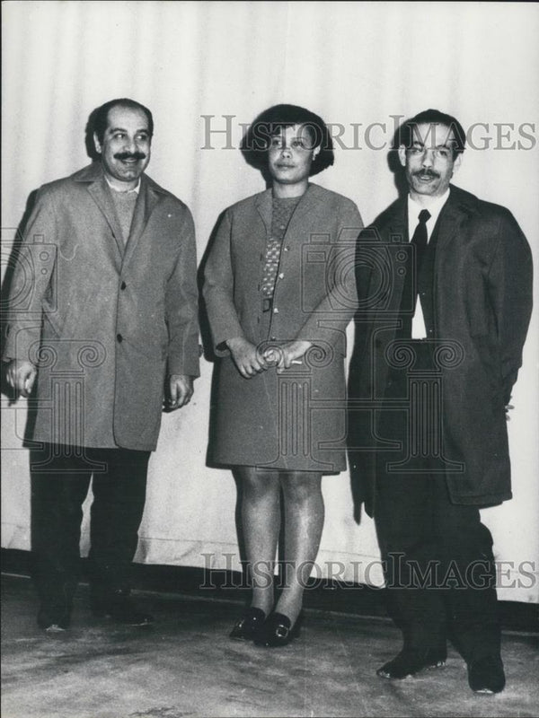 1970 Press Photo Ibrahim Youssef, Amena Dahbor and Mohammed Abu el-Hei ...