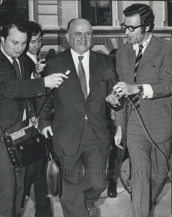 John Bonfield General Secretary NGA Arrives Union Meeting 1971 Vintage ...