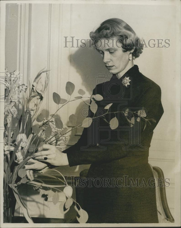 1953 Press Photo Mrs. Franklin D. Roosevelt ,daughter in law of Presid ...