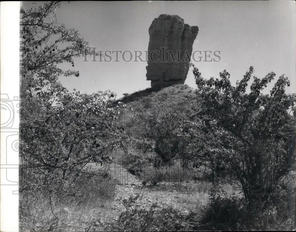 Press Photo South West Africa Finger Of God Rock Fransfontein ...