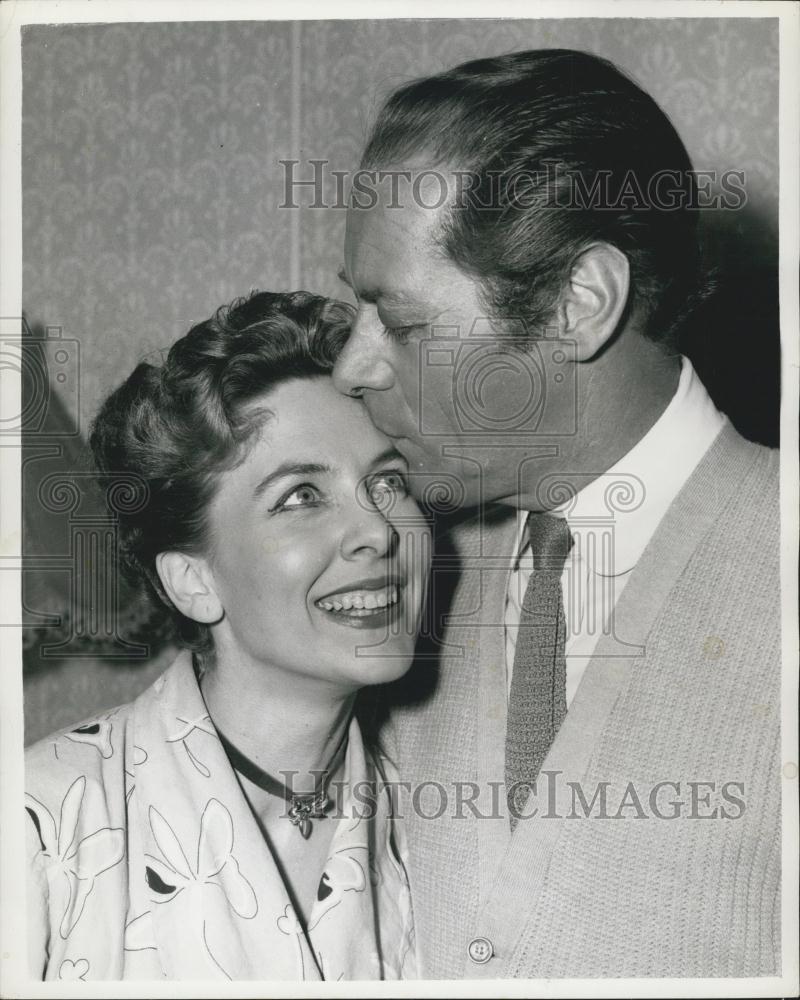 1958 Press Photo Stage Actress Tonia Lee, Rex Harrison - Historic Images