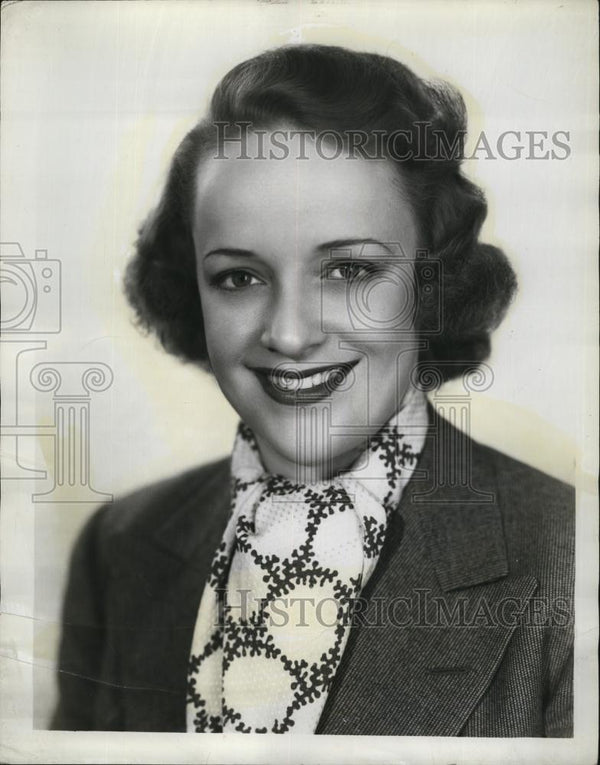1936 Press Photo Willie Morris, Opera Soprano, 1847 Musical Camera Ser ...