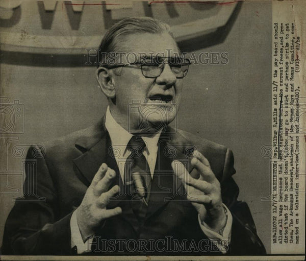 1971 Press Photo Rep Wilbur D Mills Arkansas democrat - RSL71997 ...