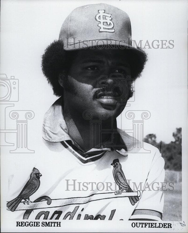 1975 Press Photo Reggie Smith Outfielder Baseball St Louis Cardinals ...