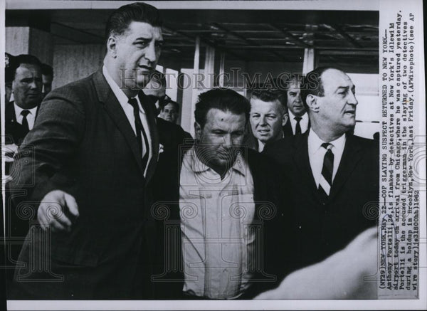 1962 Press Photo Anthony Portelli in custody for slaying teo cops - RS ...