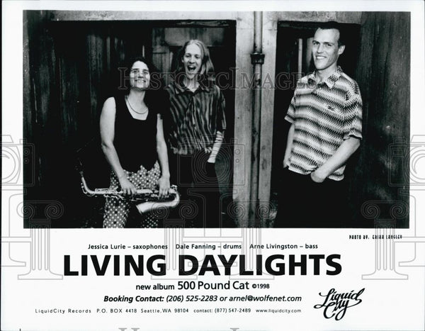 Press Photo Living Daylights Jessica Lurie Dale Fanning Arne Livingsto ...