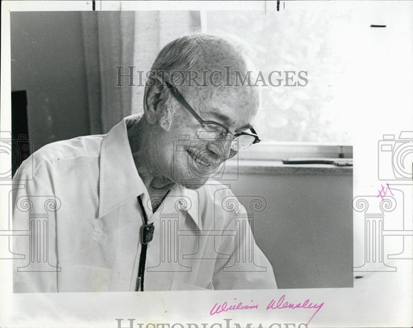 1980 Press Photo Watercolorist William Wensley - RSL67029 - Historic Images