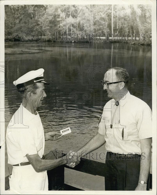 Press Photo Ray Randall, Homosassa Springs, Florida, Rueben Rogers - R ...