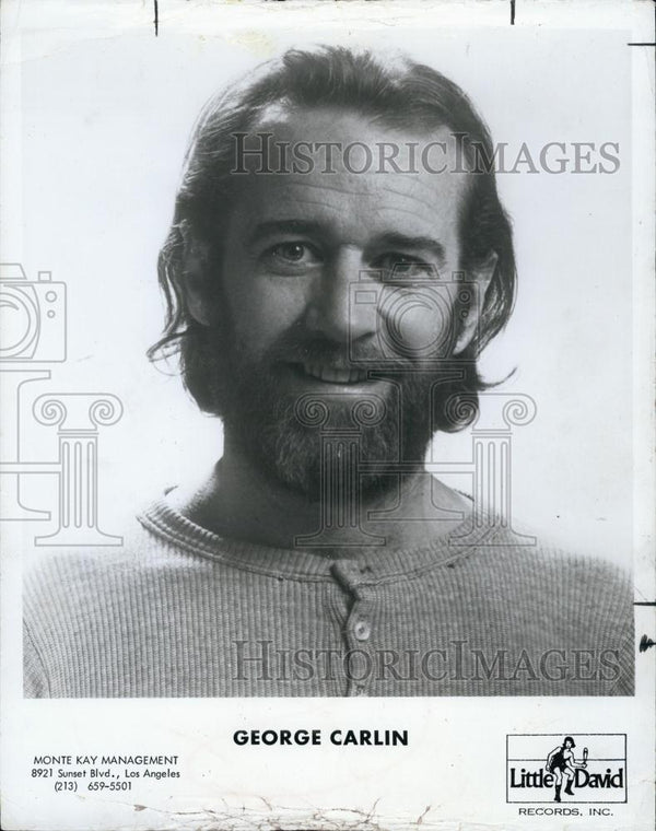 1975 Press Photo American stand-up comedian George Carlin - RSL61649 ...