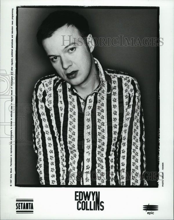 Press Photo Edwyn Collins Ivor Novello Award winning Scottish musician ...