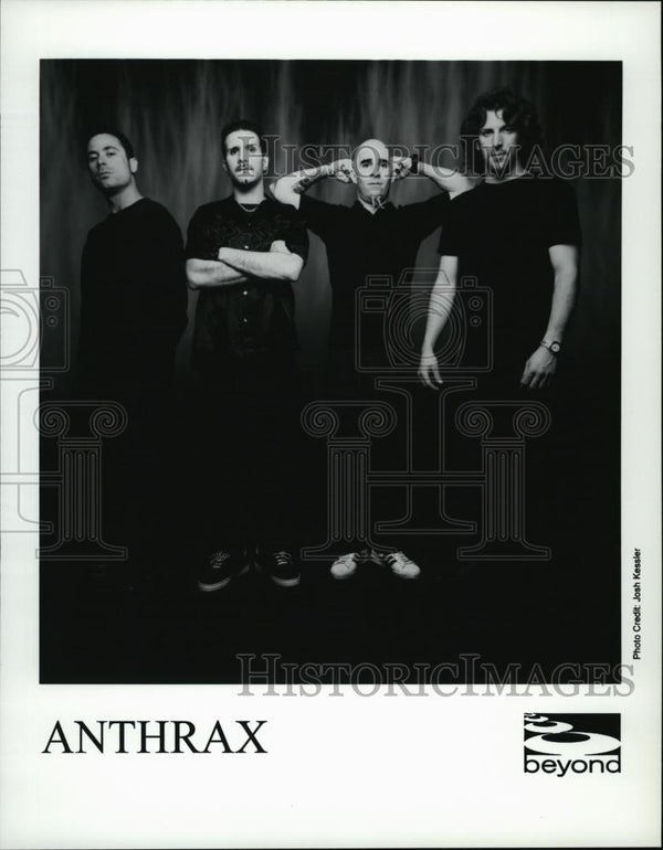 Press Photo Anthrax John Bush Frankie Bello, Scott Ian, Charlie Benant ...