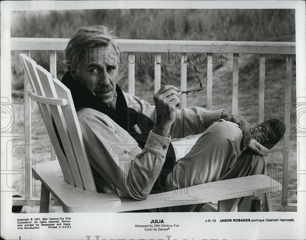 1977 Press Photo Actor Jason Robards starring in "Julia" - RSL85401 ...