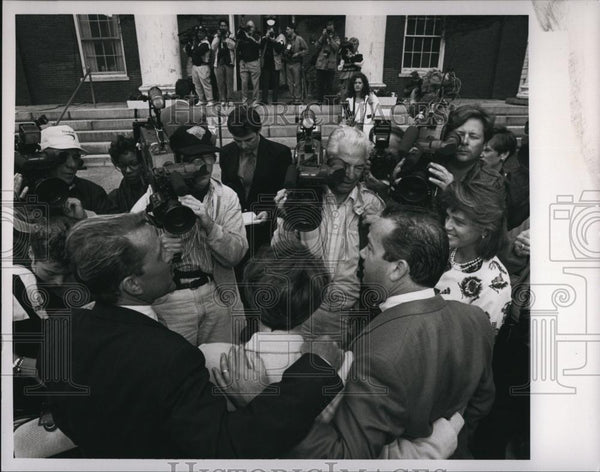 1992 Press Photo Ex priest James R Porter at court for sexual assault ...
