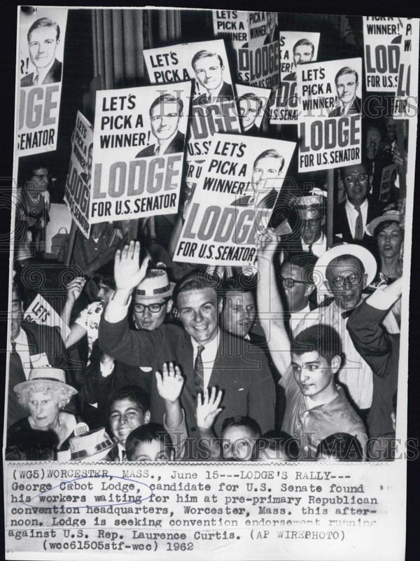 1962 Press Photo George Cabot Lodge, candidate for US Senate - RSL0393 ...
