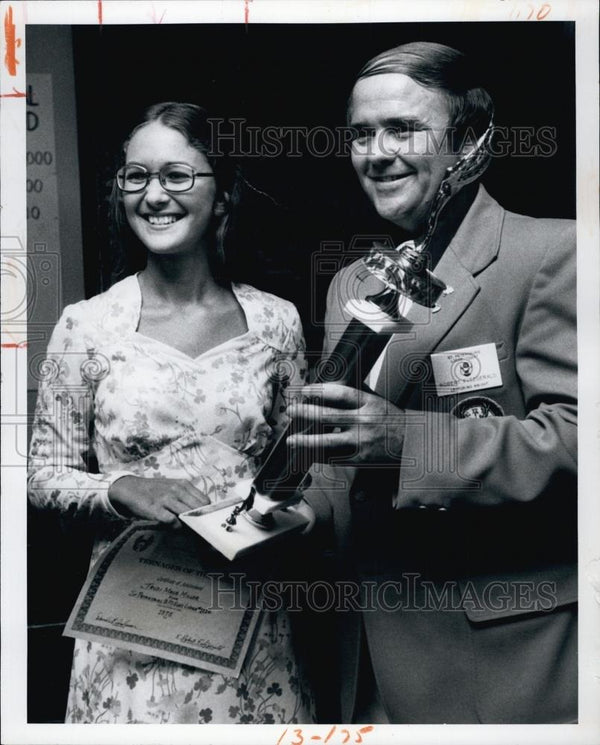 1975 Press Photo Trudi Miller & David DeGroot,Outstanding Teenagers of ...