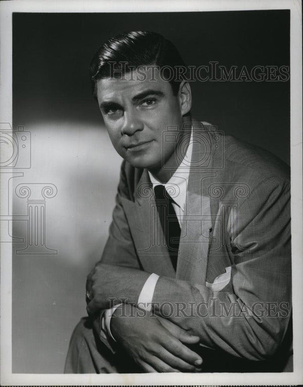1956 Press Photo Emcee Bert Parks on "NBC Bandstand" - RSL78573 ...