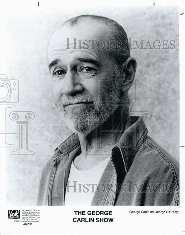 1993 Press Photo Actor George Carlin In "The George Carlin Show" - RSL ...