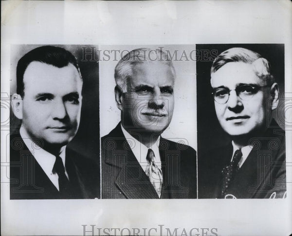 1946 Press Photo George W Malone, James P Kem, Henry C Dworshak Senato ...