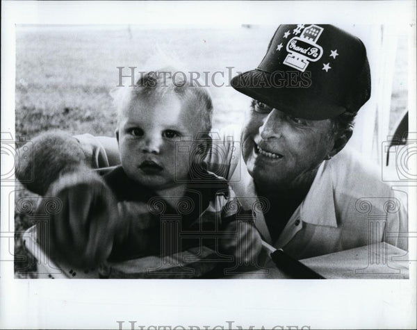 1990 Press Photo Thomas Kilpatrick Jr and grandson John Wesley Kilpatr ...