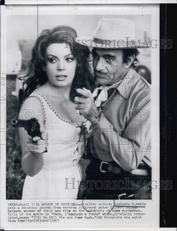 1967 Press Photo Actress Stefania Careddu In "L'Ammazzo E Torno" - RSL ...