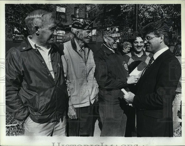1987 Press Photo Candidate Joseph Tierney American Legion Post Member ...