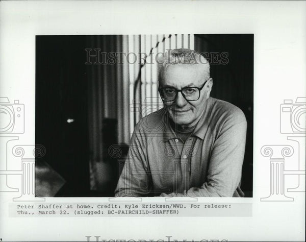 Press Photo Peter Shaffer a English playwright and screenwriter - RSL3 ...