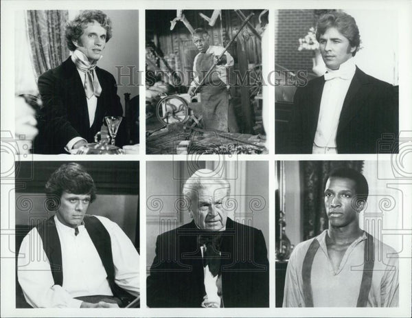 1980 Press Photo Actors Starring In "Beulah Land" Paul Rudd, James McE ...