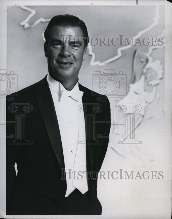 1972 Press Photo Emcee Bert Parks , "52nd Annual Miss America Pageant ...