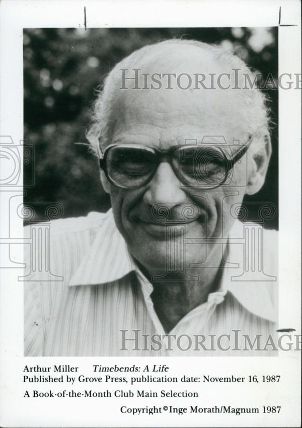 1988 Press Photo Author Arthur Miller In Book Of The Month Club - RSL5 ...