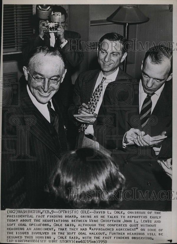 1950 Press Photo David Cole Chairman of Presidential Fact Finding Boar ...