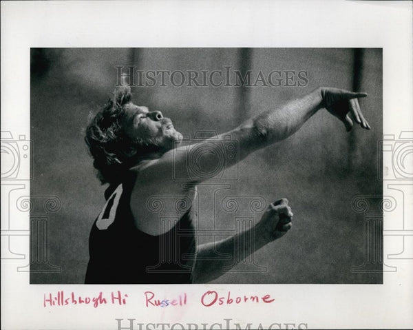 1974 Press Photo Russell Osborne Basketball Player Hillsborough High S ...