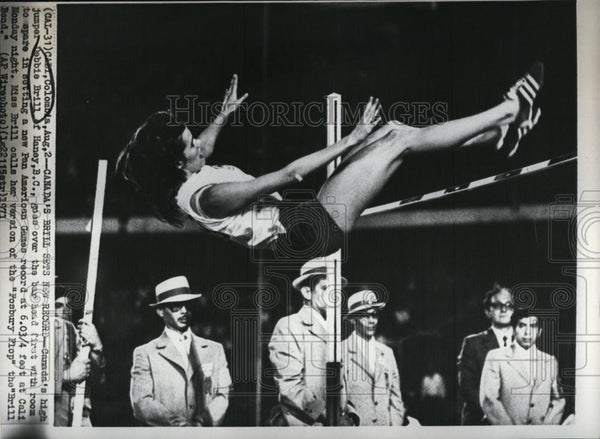 1971 Press Photo Canada's Jumper Debbie Brill at Pan American Games ...