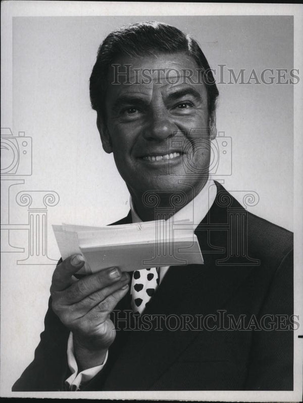 1972 Press Photo Emcee Bert Parks , "52nd Annual Miss America Pageant ...