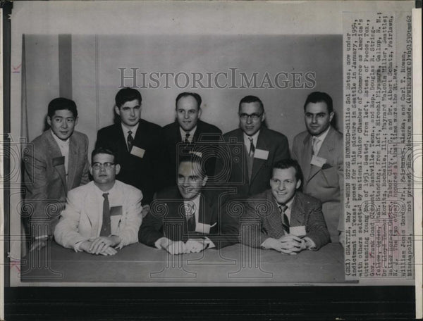1962 Press Photo Of 1954 Photo Billie Sol Estes, Frank Clement, D Stri ...