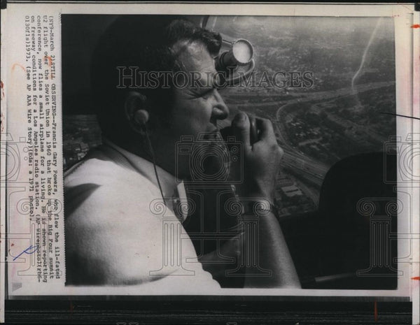 1973 Press Photo Francis Gary Powers U2 flight over Soviet Union small ...