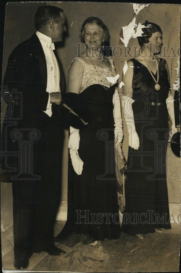 1950 Press Photo Henry Wendell Endicott Mrs Edwin Webster Mrs John Ame ...