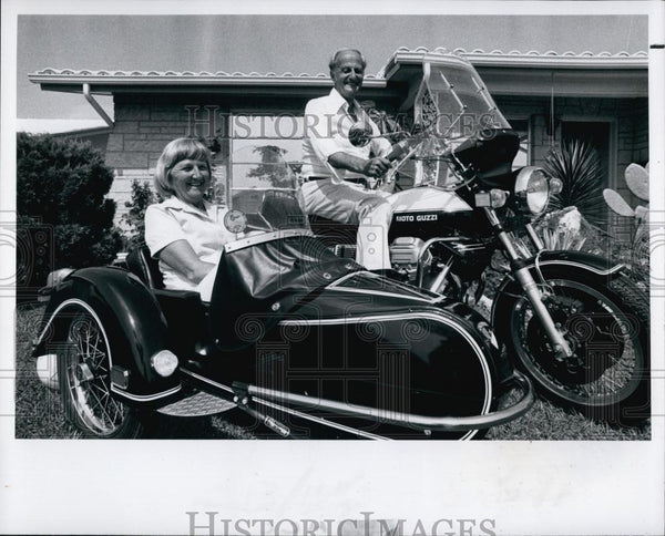 1978 Press Photo Fred and Marianne Werhane on their motorcyclesthey ...