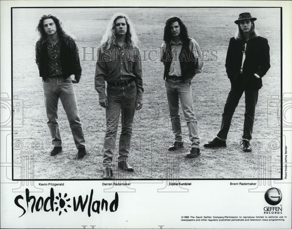 1989 Press Photo Darren Rademaker and members of band Shadowland - RSL ...