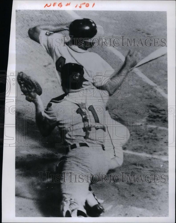 Charley Lau of Orioles, Johnny Romano of Cleveland Indians 1962 Vintage ...