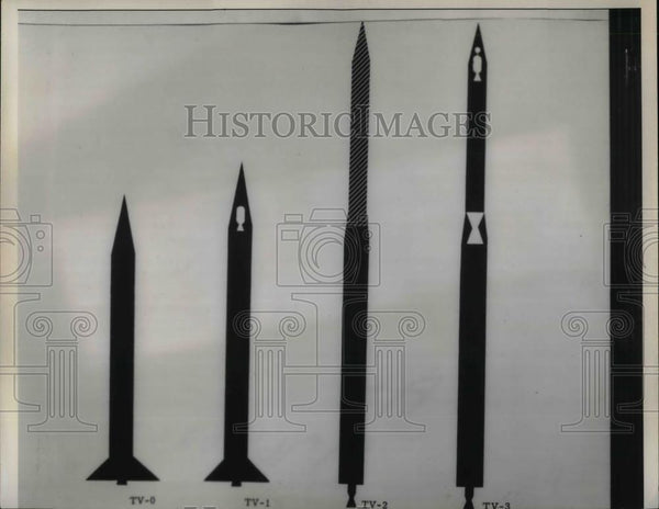 New Viking rockets from TV1 to TV3 1958 Vintage Press Photo Print ...
