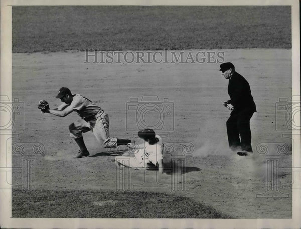 Dixie Walker Dodgers Forced Out At 2nd Frankie Gustine Pirates 1946 ...