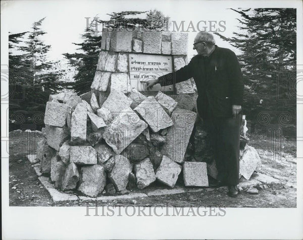 Benjamin Adin Visits Monument Top Mount Scopus Six Days War Vintage ...